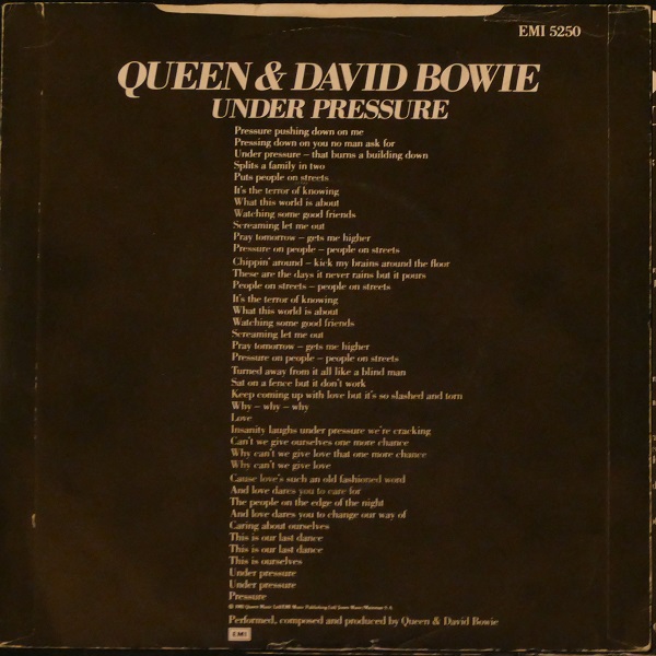 Under Pressure - Queen France Fanclub under pressure