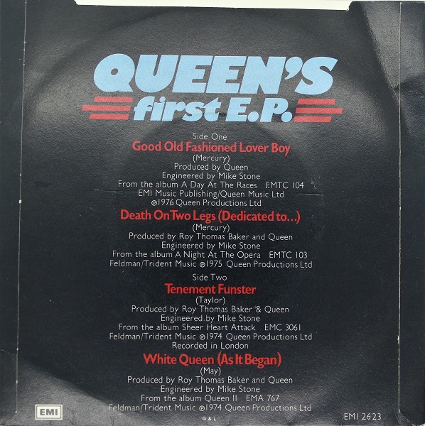 Queen's First EP - Queen France Fanclub Queen's First EP